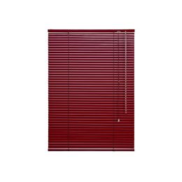 Jalousie Liedeco "Aluminium-Jalousie" Gr. 12, rot (bordeaux), B:50cm H:160cm, Jalousien, Aluminium
