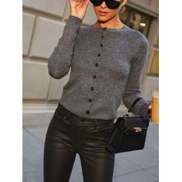 LA Angels Cardigan in Grau - 68% | Gr&ouml;&szlig;e XL | Damen-pullover-cardigans