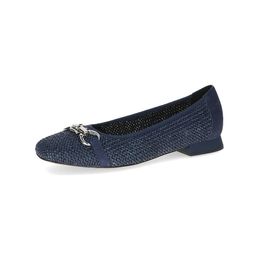 Caprice Leder-Ballerinas in Dunkelblau - 34% | Gr&ouml;&szlig;e 36 | Damen-ballerinas
