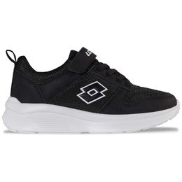 Sneaker Lotto, M&auml;dchen, Gr. 25, schwarz, wei&szlig;, Kunstfaser, Synthetik, unifarben, Schuhe Sneaker, - besonders leicht & bequem