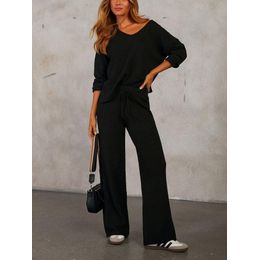 LA Angels 2tlg. Outfit in Schwarz - 70% | Gr&ouml;&szlig;e L | Damenhosen