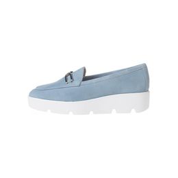 Unisa Leder-Mokassins in Hellblau - 57% | Gr&ouml;&szlig;e 39 | Damen-schuhe-halbschuhe