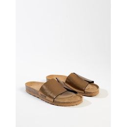 BACKSUN Pantoletten "Djila" in Bronze - 62% | Gr&ouml;&szlig;e 37 | Damen-pantoletten
