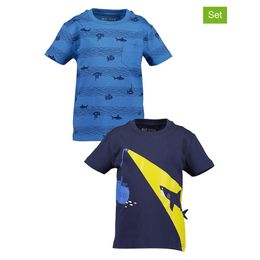 Blue Seven 2er-Set: Shirts in Blau - 44% | Gr&ouml;&szlig;e 116 | Kinder-oberteile