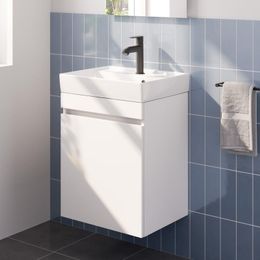 Villeroy & Boch Villeroy & Boch Collaro Handwaschbecken, evineo ineo5 evo Unterschrank B: 50 cm, mit 1 T&uuml;r, mit Griffmulde,, 433450R1+BE0728WM,