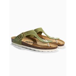 BACKSUN Leder-Zehentrenner "Singapore" in Gr&uuml;n - 64% | Gr&ouml;&szlig;e 39 | Damen-sandalen