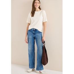 Cecil Shirt in Wei&szlig;/ Beige - 30% | Gr&ouml;&szlig;e L | Damen-tops