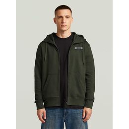 G-Star Raw G-Star Sweatjacke in Dunkelgr&uuml;n - 58% | Gr&ouml;&szlig;e XL | Herren-sweatshirts-jacken