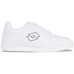 Sneaker Lotto, Herren, Gr. 48, schwarz-wei&szlig; (wei&szlig;, schwarz), Synthetik, clean, Schuhe Sneaker, - ideal zu kombinieren