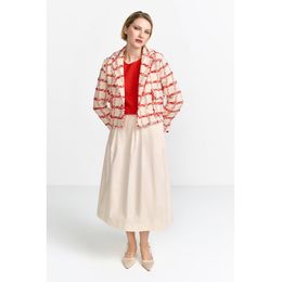 Rich & Royal Rich & Royal Blazer in Rot/ Creme - 74% | Gr&ouml;&szlig;e 40 | Damenjacken