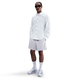 Shorts Nike Sportswear "Nike Club Men's French Terry Flow Shorts", Herren, Gr. M, N-Gr, grau (birch heather), Sweatware, Obermaterial: 80% Baumwolle, 20% Polyester, meliert, Basic kniefrei, Hosen Shorts, sportliche Passform, f&uuml;r vielseitige Aktivit&auml;ten, mit Logostickerei