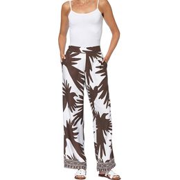 Heine Hose in Wei&szlig;/ Braun - 73% | Gr&ouml;&szlig;e 38 | Damenhosen