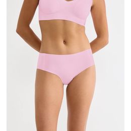Hipster Sloggi "ZERO Feel 2.0 Hipster", Damen, Gr. XL, floral pink, Single Jersey, Obermaterial: 76% Polyamid, 24% Elasthan, Unterhosen, nahtlos und unsichtbar