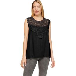 Heine Top in Schwarz - 75% | Gr&ouml;&szlig;e 46 | Damen-tops