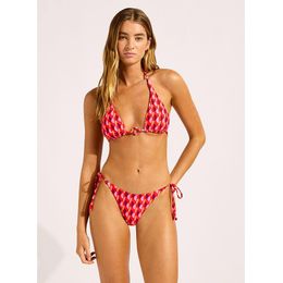 Seafolly Bikini-Oberteil in Rot/ Rosa - 65% | Gr&ouml;&szlig;e XL | Damen-bademode