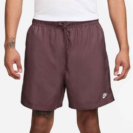 Shorts Nike Sportswear "Nike Club Men's Woven Flow Shorts", Herren, Gr. 4XL, N-Gr, tattoo, wei&szlig;, Web, Obermaterial: 100% Polyester, unifarben, kniefrei, Hosen Shorts, lockere Passform, f&uuml;r sportliche Aktivit&auml;ten und Alltag
