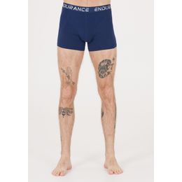 Boxershorts Endurance "Brighton", Herren, Gr. L, 1 Stk., blau (dunkelblau), 95% Viskose, 5% Elasthan, unifarben, Unterhosen, aus atmungsaktivem Material
