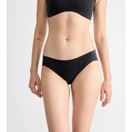 Slip Sloggi "ZERO Feel 2.0 High leg", Damen, Gr. L, schwarz, Single Jersey, Obermaterial: 76% Polyamid, 24% Elasthan, k&ouml;rpernah, Unterhosen Slip, nahtlos und unsichtbar