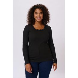 Kaffe curve Longsleeve in Schwarz - 49% | Gr&ouml;&szlig;e S | Damen-tops