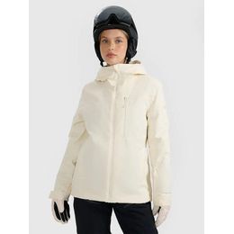 4F Ski-/ Snowboardjacke in Creme - 60% | Gr&ouml;&szlig;e M | Damen-outdoorjacken