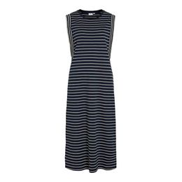 Vila Kleid "Veriana" in Dunkelblau/ Wei&szlig; - 42% | Gr&ouml;&szlig;e M | Damen-kleider