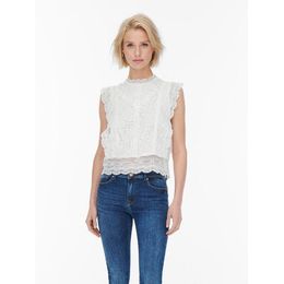 Only Bluse "Karo" in Wei&szlig; - 45% | Gr&ouml;&szlig;e XS | Damen-blusen