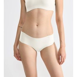 Hipster Sloggi "ZERO Feel 2.0 Hipster", Damen, Gr. M, wei&szlig; (silk wei&szlig;), Single Jersey, Obermaterial: 76% Polyamid, 24% Elasthan, Unterhosen, nahtlos und unsichtbar