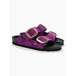 BACKSUN Leder-Pantoletten "Londrina" in Lila - 66% | Gr&ouml;&szlig;e 36 | Damen-pantoletten