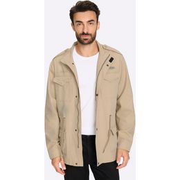 Langjacke Marco Donati, Herren, Gr. 48, beige, 100% Baumwolle, &Auml;rmel:100% Polyester, unifarben, Jacken Langjacke