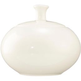 Zuckerdose Seltmann Weiden "Savona", wei&szlig; (creme), H:6,2cm &Oslash;:10,5cm, Porzellan, Lebensmittelaufbewahrungsbeh&auml;lter, Zuckerdose, Porzellandose f&uuml;r Zucker