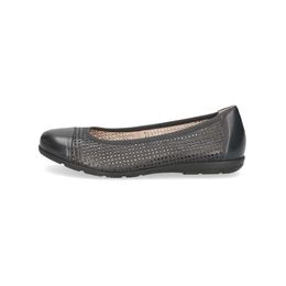 Caprice Leder-Ballerinas in Dunkelblau - 34% | Gr&ouml;&szlig;e 39 | Damen-ballerinas