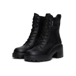 Tommy Hilfiger Shoes Leder-Boots in Schwarz - 57% | Gr&ouml;&szlig;e 41 | Stiefeletten