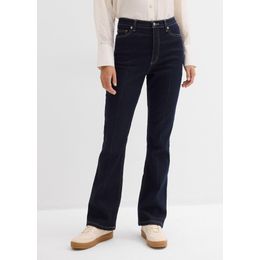 bonprix Bootcut-Jeans High Waist, blau, Gr.36, Bootcut-Jeans High Waist, 98% Baumwolle