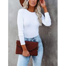 Milan Kiss Longsleeve in Wei&szlig; - 69% | Gr&ouml;&szlig;e M | Damen-tops