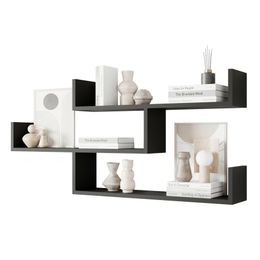 Wandregal Trio Schwarz