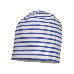 MaxiMo Beanie in Wei&szlig;/ Dunkelblau - 16% | Gr&ouml;&szlig;e 55 cm | Kindermuetzen