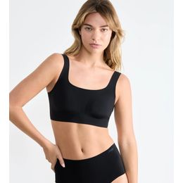 Bustier Sloggi "ZERO Feel 2.0 Top", Damen, Gr. M, N-Gr, schwarz, Single Jersey, Obermaterial: 76% Polyamid, 24% Elasthan, BHs Bustier, nahtlos und unsichtbar
