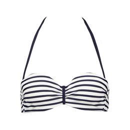 Venice Beach Bikini-Oberteil in Dunkelblau/ Wei&szlig; - 73% | Gr&ouml;&szlig;e 40A-Cup | Damen-bademode