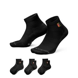 Sportsocken Nike "U NK ED ELVD ANK 3P TENNIS 144", Damen, Gr. L (42/45), multi, color2, Obermaterial: 69% Baumwolle, 29% Polyester, 2% Elasthan, Socken Sportsocken, f&uuml;r Erwachsene, sportlicher Stil, vielseitig einsetzbar
