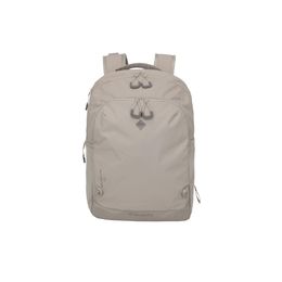 Reisetasche Travelite "VENTURE LINE Rucksack mit Laptopfach", Gr. B/H/T: 31cm x 44,5cm x 17cm, beige (sand), Nylon, Taschen Reisetasche, Travelrucksack, Businessrucksack mit Aufsteckfunktion und Laptopfach