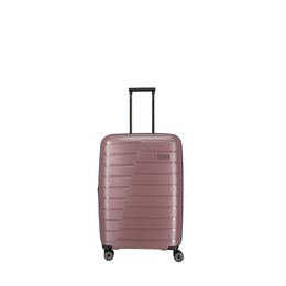 Trolley Travelite "AIR BASE Reisekoffer Hartschale", Gr. B/H/T: 45cm x 67cm x 27cm 71 l, lila, Polypropylen, Koffer, kratzresistenter Oberfl&auml;che und cleverer Innenaufteilung