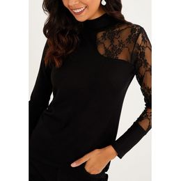 Milan Kiss Bluse in Schwarz - 64% | Gr&ouml;&szlig;e M | Damen-blusen
