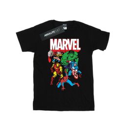 MARVEL - "Hero Group" T-Shirt f&uuml;r Damen (Schwarz)