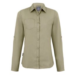 Craghoppers - "Kiwi" Hemd f&uuml;r Damen, Lang&auml;rmlig (Steingrau)