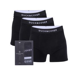 Duck and Cover - "Sagnet" Boxershorts f&uuml;r Herren (3er-Pack) (Schwarz)