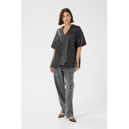 Culture Kurzarm-Bluse CUatam Loose fit black
