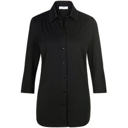 Peter Hahn - Jersey-Bluse mit 3/4-Arm, schwarz, Gr. 52 / XXL