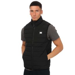 Weekend Offender - "Jasper" Weste Wattiert f&uuml;r Herren (Schwarz)