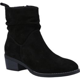 Hush Puppies Iris Wildleder Damen Schwarz Stiefel