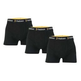 Farah - "Saginaw" Boxershorts f&uuml;r Herren(3er-Pack) (Schwarz)